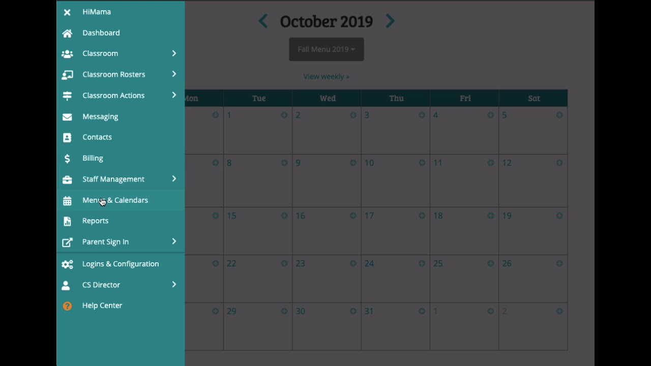 Director Intro Series: Calendars and Menus