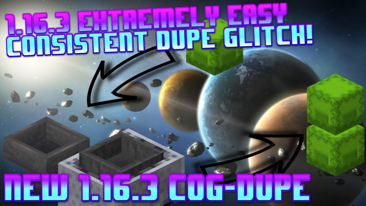 Brand New Minecraft 1.16.3 Duplication Glitch! (WORKS 90% OF THE TIME) Cog-Dupe (Discovered By Me)