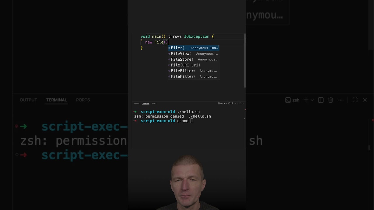 Make a File Executable #java #shorts #coding #airhacks