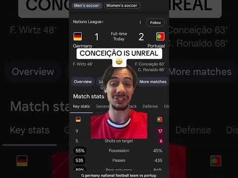 GERMANY 1-2 PORTUGAL NATIONS LEAGUE #portugal #germany #nationsleague #ronaldo