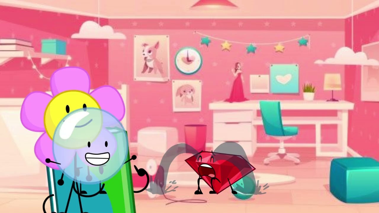 Bfdi ruby crying falls on bed bfdi 2025 english 