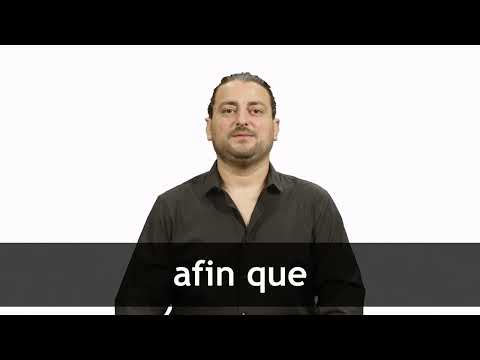 English Translation of “AFIN QUE” | Collins French-English Dictionary