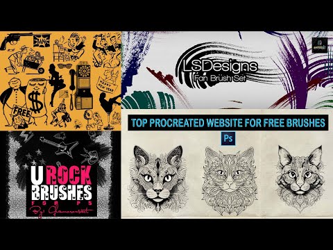 top websites for downloading free procreated brushes | How to import in photoshop #easytutorial