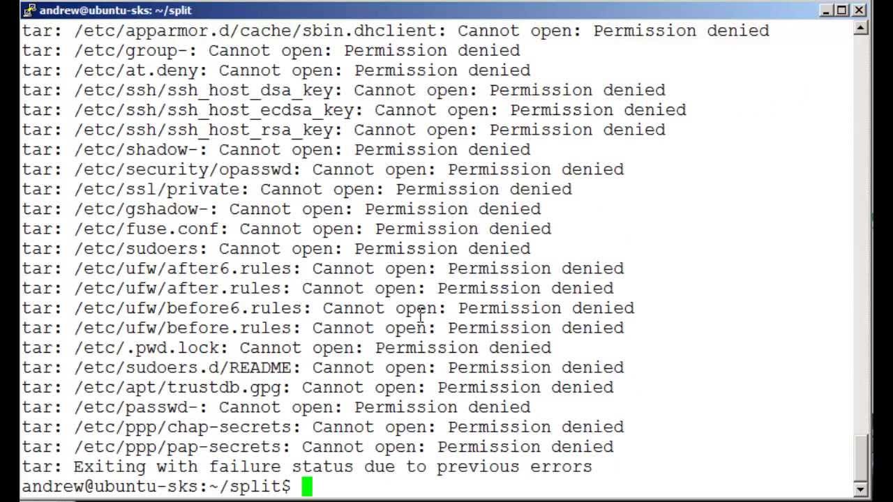 LPIC-1 101 Using split in Linux
