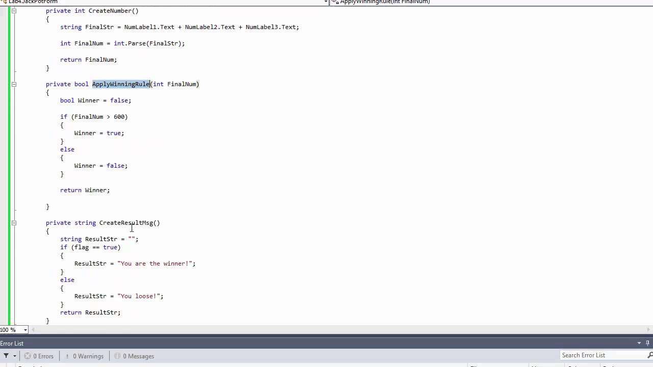 Code Modularization - Arguments