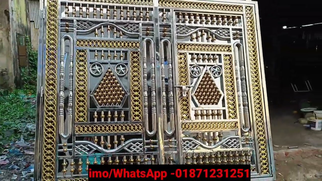 golden colour main gate design, capsule Diamond main gate design, design information, main gate.