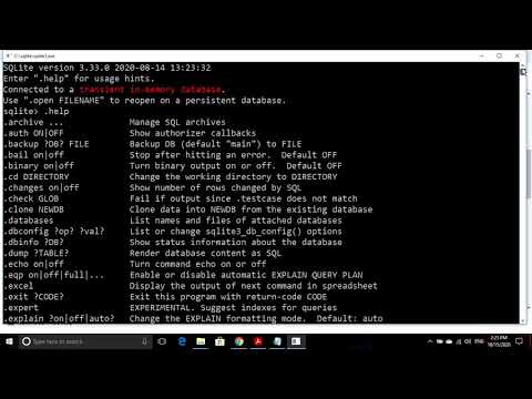 Download and run sqlite on windows