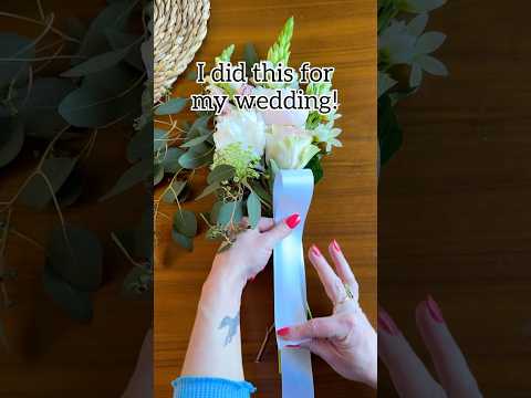 How to wrap a bridal bouquet #flowers #wedding #bridal #craft #ribbon l