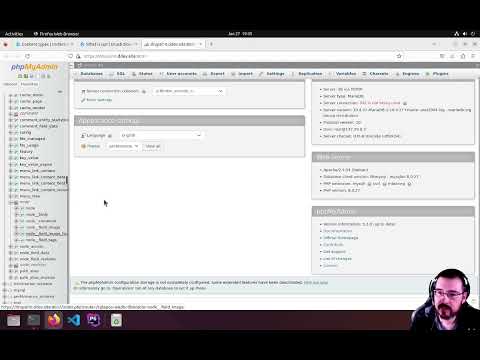 Drupal 10 database | PHPMyAdmin