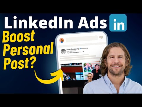 Can you boost a personal post on LinkedIn?