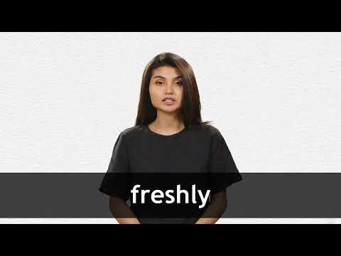 FRESHLY definition and meaning | Collins English Dictionary