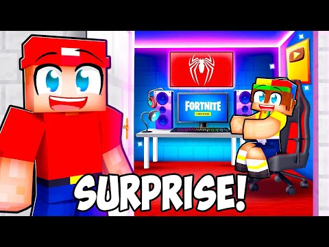 My Daddy Built My DREAM Gaming Room!