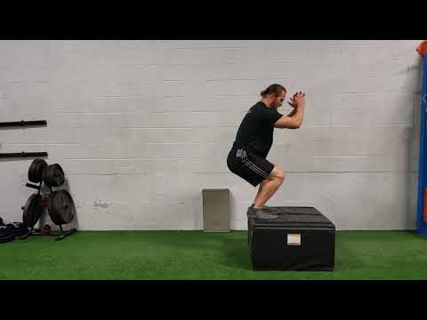 Half Kneeling Box Jump | myworkouts.io