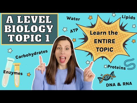 A level Biological Molecules - Learn the ENTIRE topic in this video. AQA A level Biology Revision
