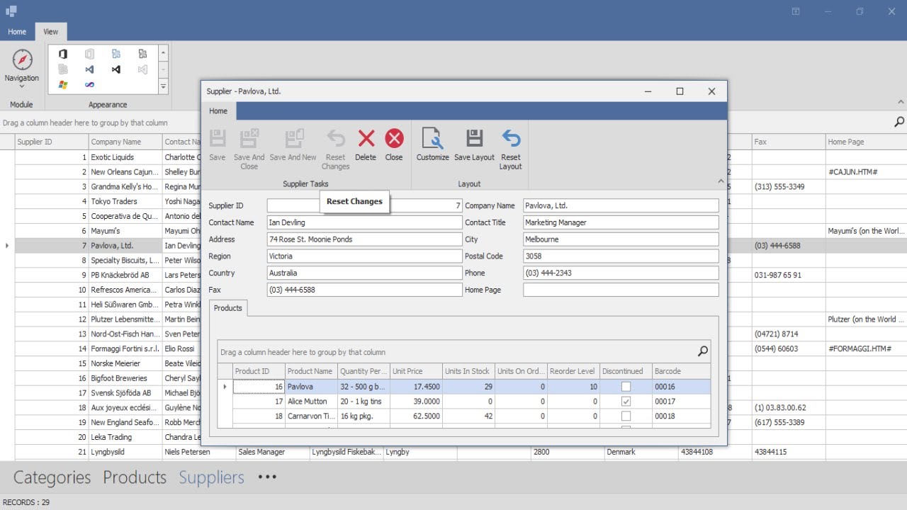 DevExpress Tutorial - Getting Started with Model View View-Model (MVVM) | FoxLearn