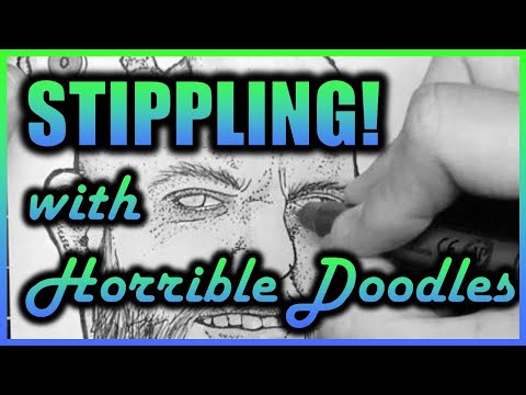 Stippling? A brief art lesson with [Horrible Doodles]