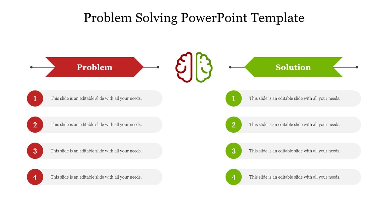 How to Create a Problem Comparison in PowerPoint #slideegg