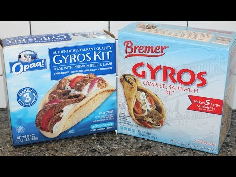 Opaa! Brand Gyros Kit vs Bremer (ALDI) Gyros Complete Sandwich Kit Comparison & Review