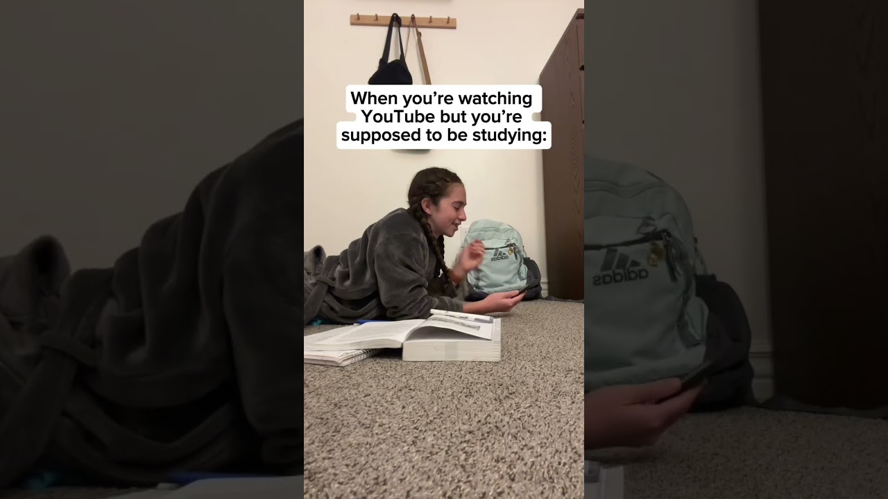 POV: watching YouTube when you’re supposed to study 😬📖😅