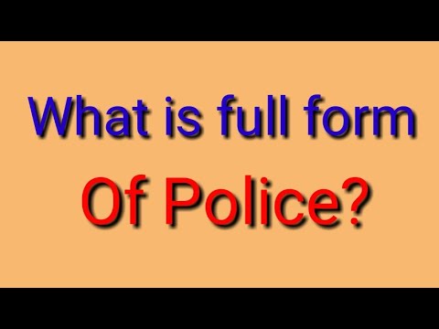 POLICE Full Form, What is the Full form of POLICE?