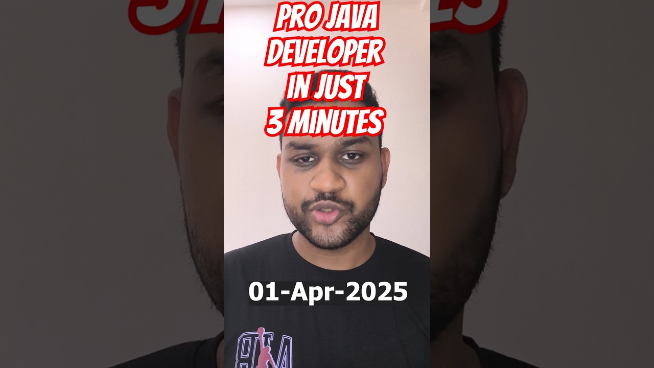 Day-91: Become Pro Java Developer in 3 minutes # java #developer #pro #roadmap #shorts