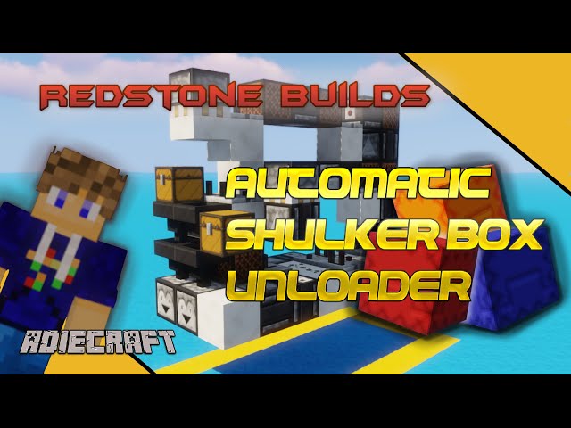 Easy Single Shulker Box Unloader (Tile-able) Minecraft Map