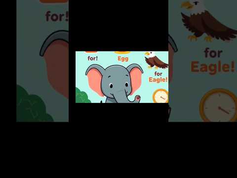'E' Letter 🐘#funlearn #shorts