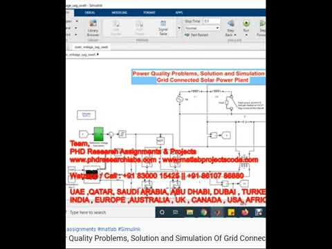 Power Quality Problems, Solution and Simulation Of Grid Connected Solar Power Plant