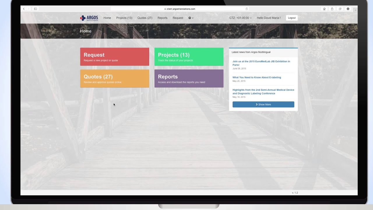 Argos Client Portal