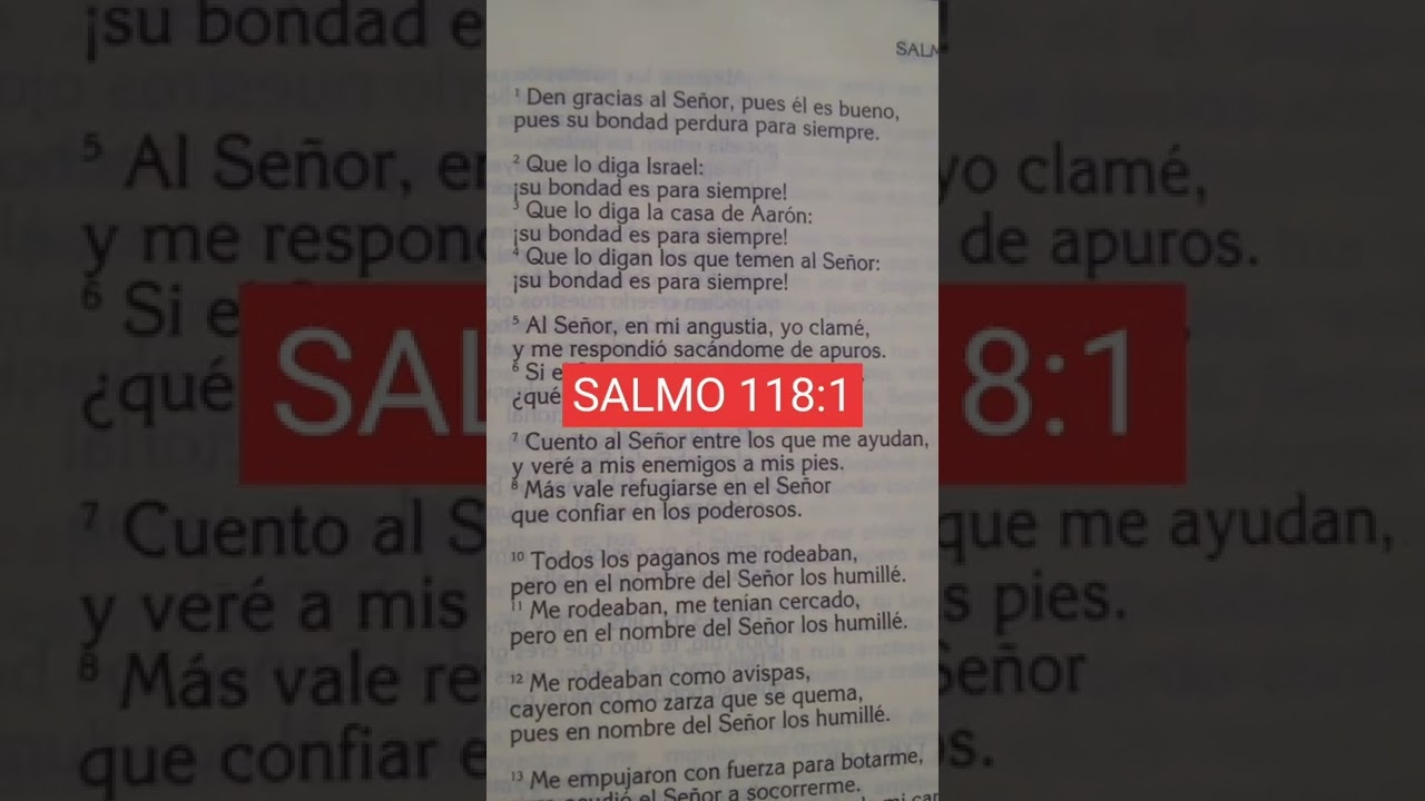 SALMO 118:1 #lospasajesdelabiblia #biblia #palabradeDios