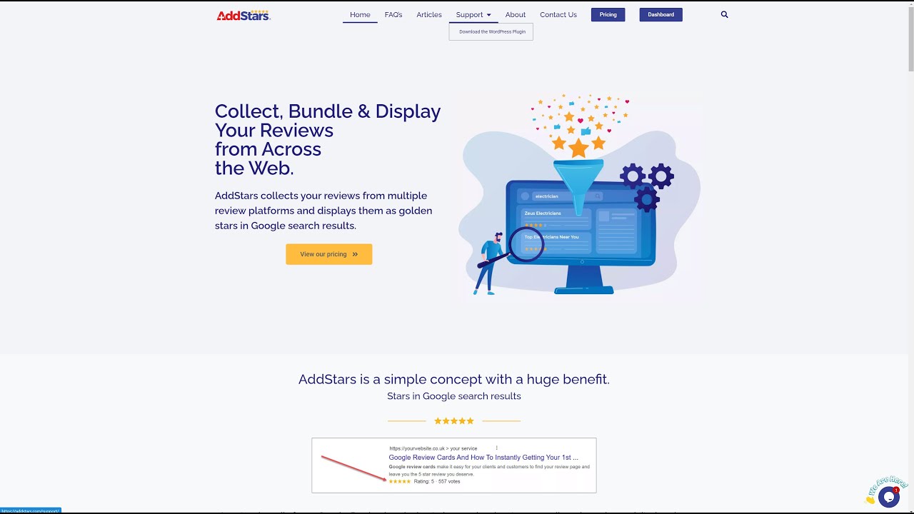 How to download the AddStars WordPress plugin from the knowledge base