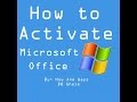 how to activate microsoft office / activate microsoft office 2016 for free