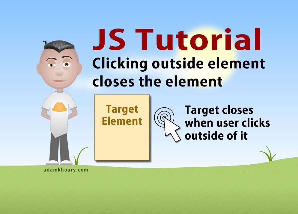 Click Outside Close Menu Box JavaScript CSS HTML Tutorial