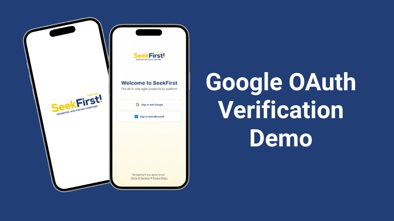 SeekFirst – Google OAuth Verification Demo