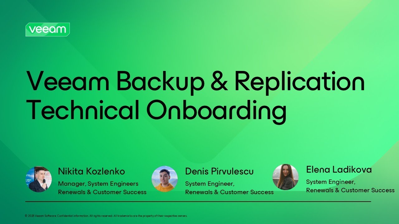 [EMEA Session] Veeam Backup & Replication  Core Concepts & Best Practices Training