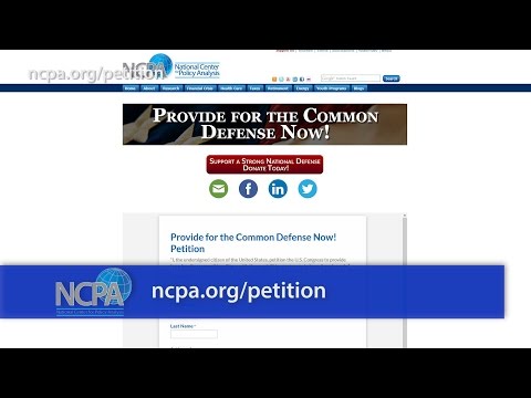 Provide for the Common Defense Now! Petition