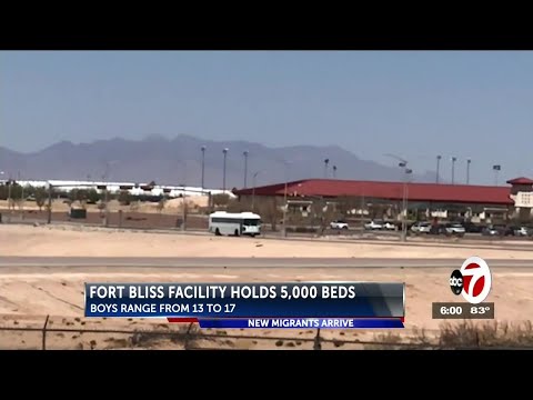 500 unaccompanied migrant boys arrive at Fort Bliss facility