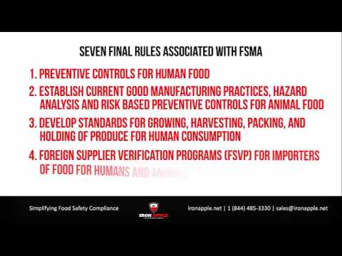 1 Minute Sample of Module 1 - Food Safety Modernization Act (FSMA) Overview