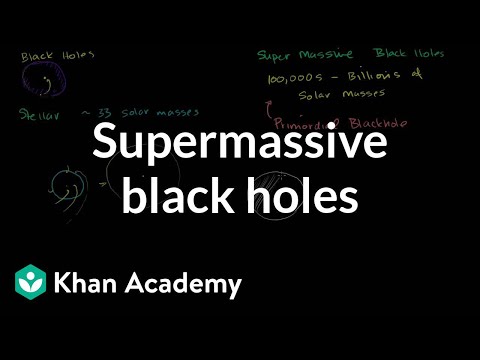 Supermassive black holes (video) | Khan Academy