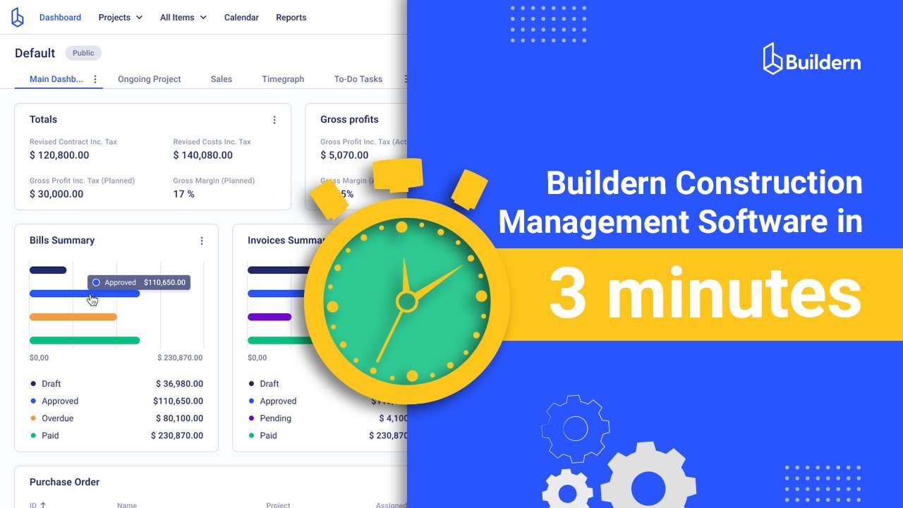 Buildern Construction Management Software in 3 minutes