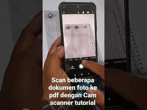 tutorial scan foto ke pdf dengan cam scanner.