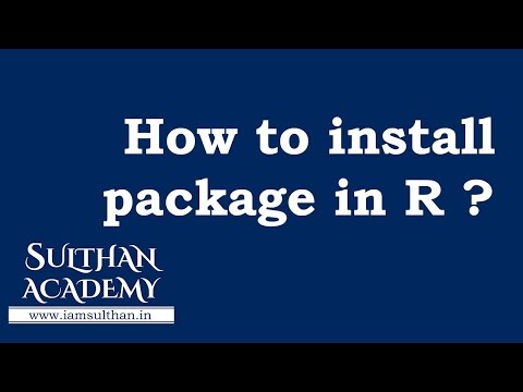 How to install packages in R