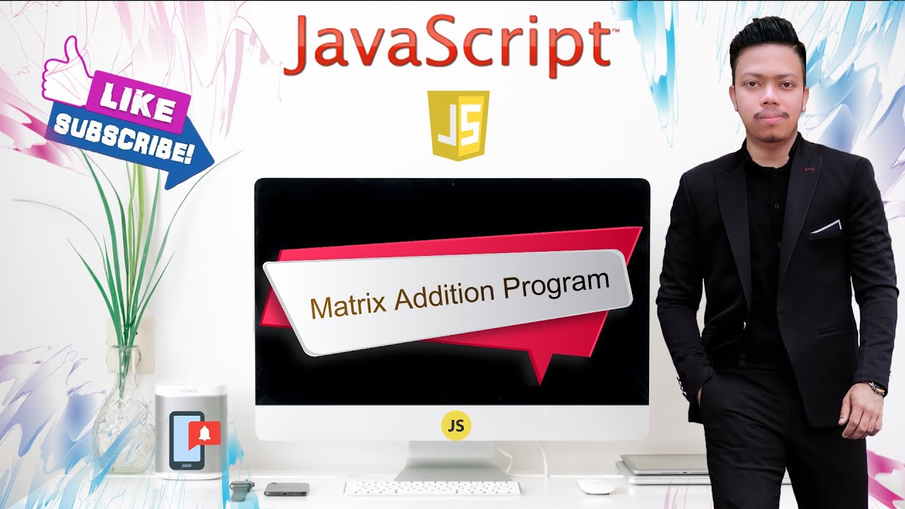 javascript matrix addition | javascript matrix array