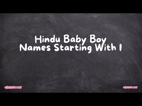 Hindu Baby Boy Names Starting With I