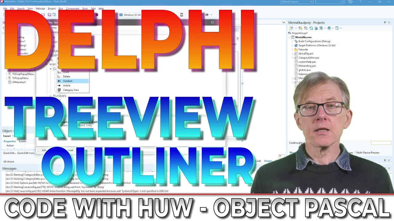 Program the TreeView in Delphi