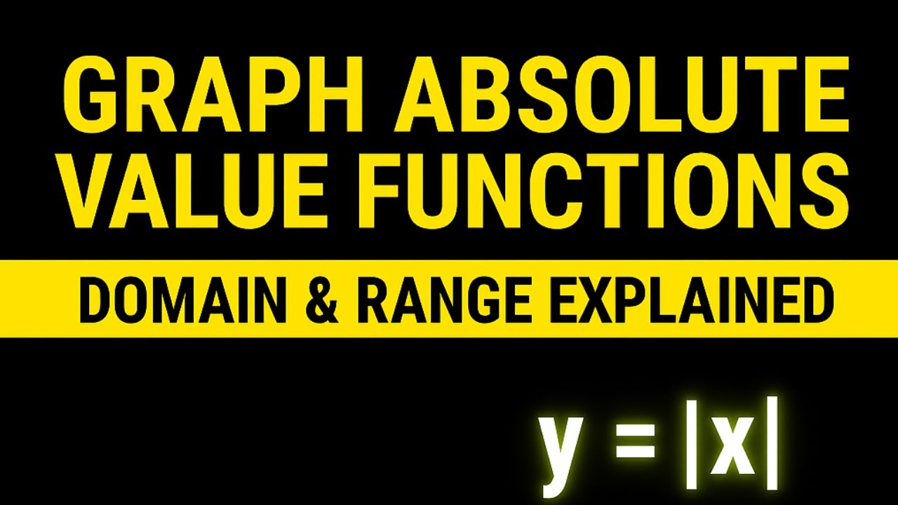 Graphing Absolute Value Functions (The Easy Way!)