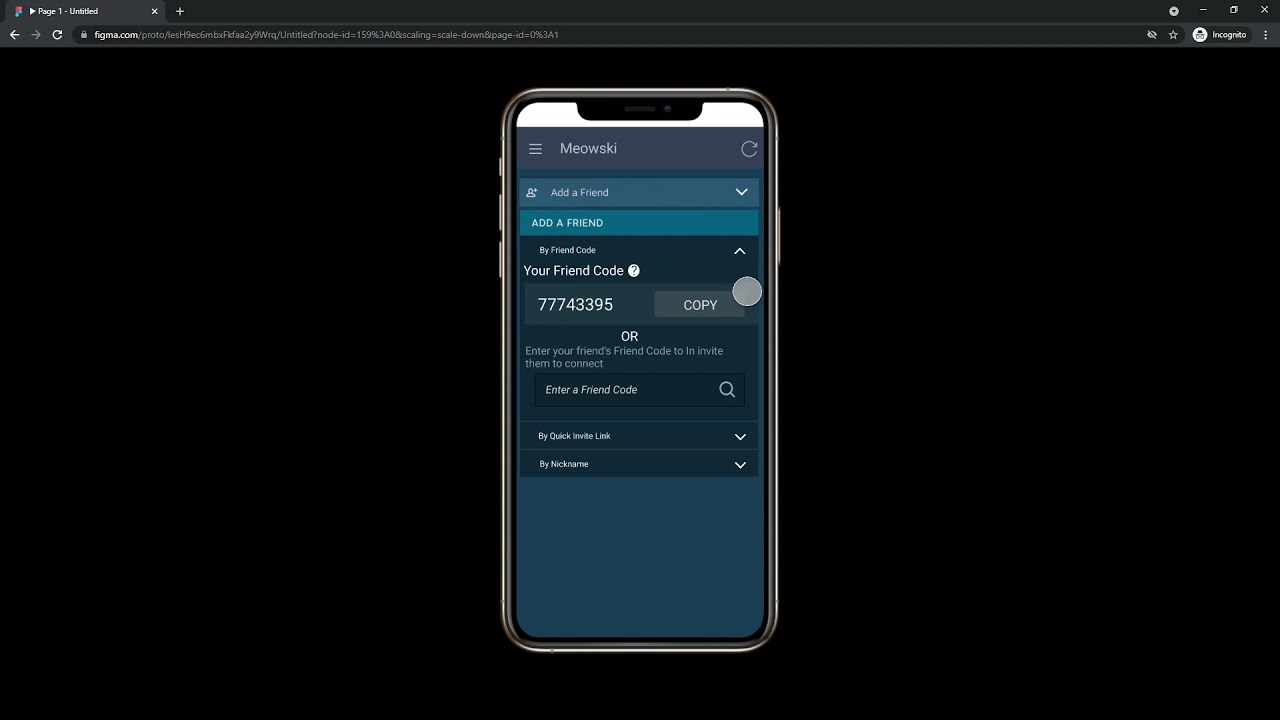 Steam Mobile UI Redesign - Figma Prototype Walkthrough