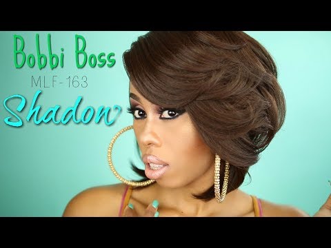 GIVEAWAY & Review! Bobbi Boss Synthetic Lace Front Wig – MLF-163 Shadow ❤️BlackHairSpray❤️