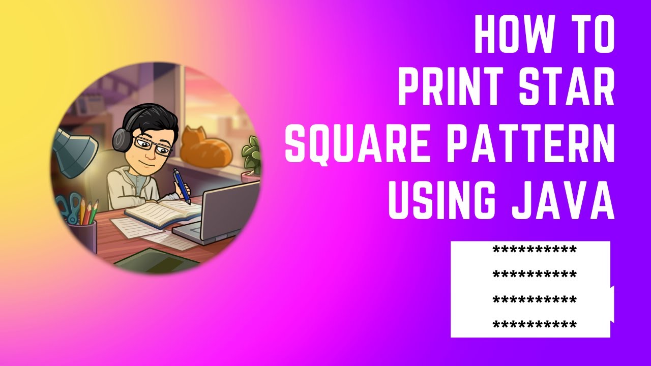 Coding Round Question - Print a star square pattern (Java)