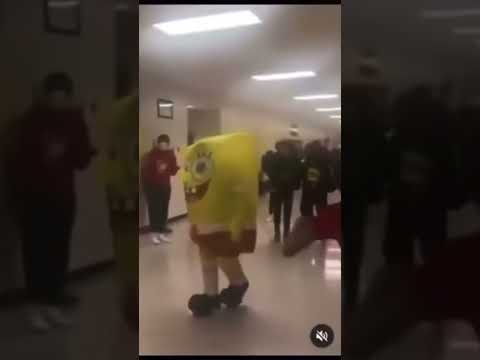 Spongebob going crazy in that fight